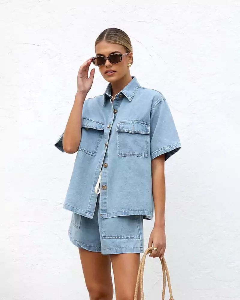 Denim set women